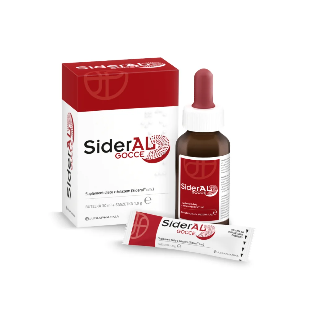 Sideral GOCCE, proszek w saszetce+butelka, 1,9 g+30 ml, 1 szt. - skład ...