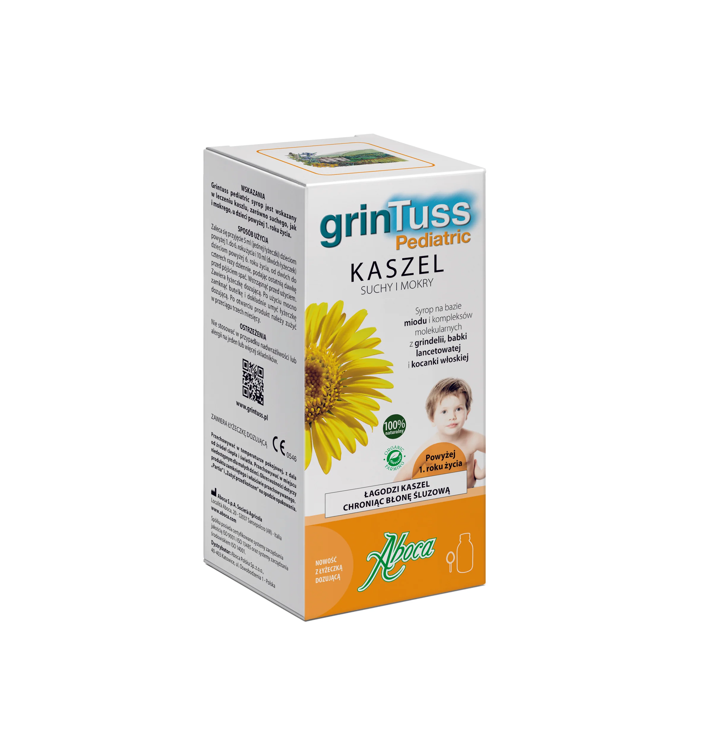 Grintuss Pediatric, syrop, 128 g – ulotka, cena| drmax.pl
