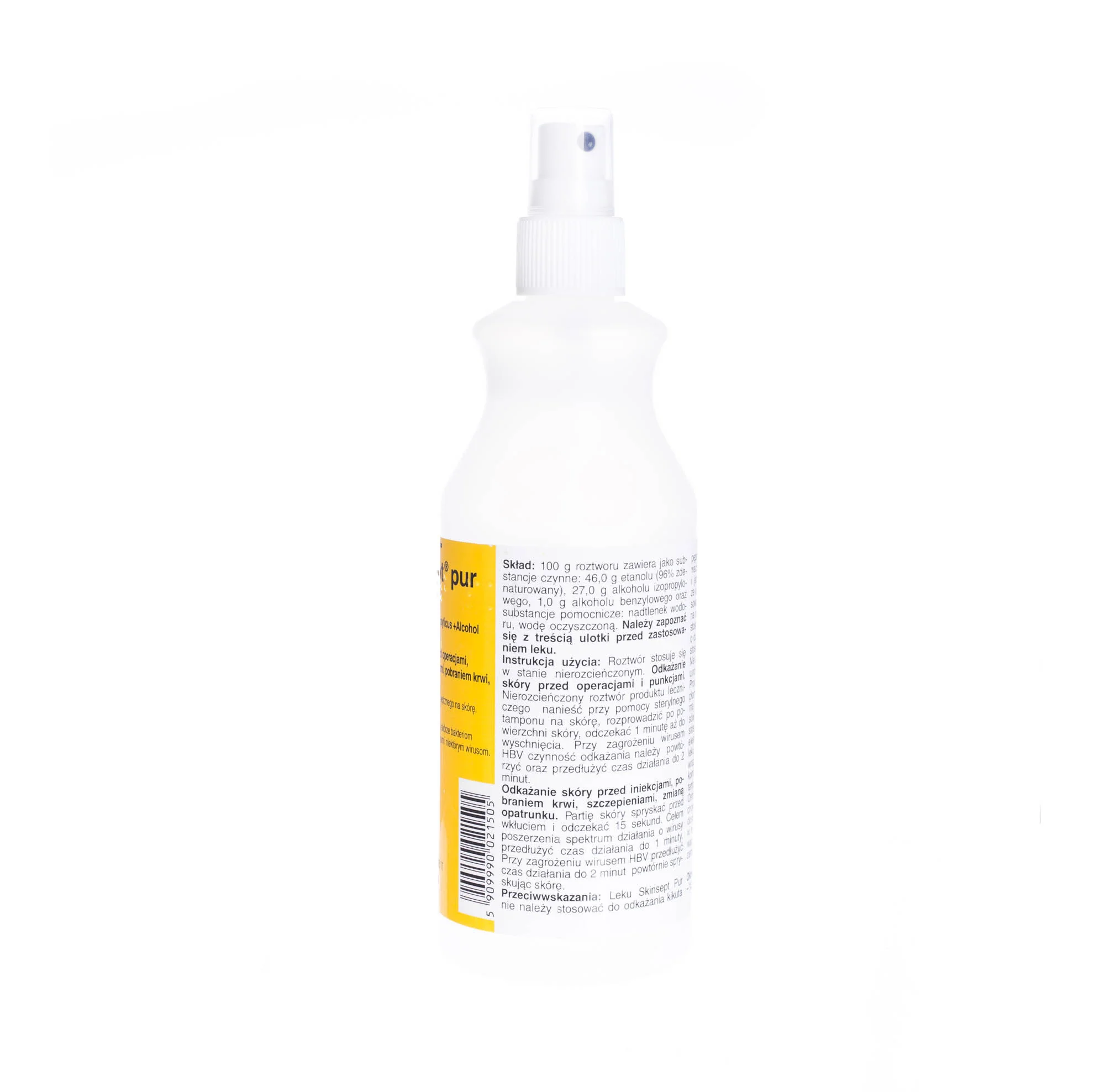 Skinsept pur ( Alcohol ethylicus + Alcohol isopropylicus + Alcohol ...
