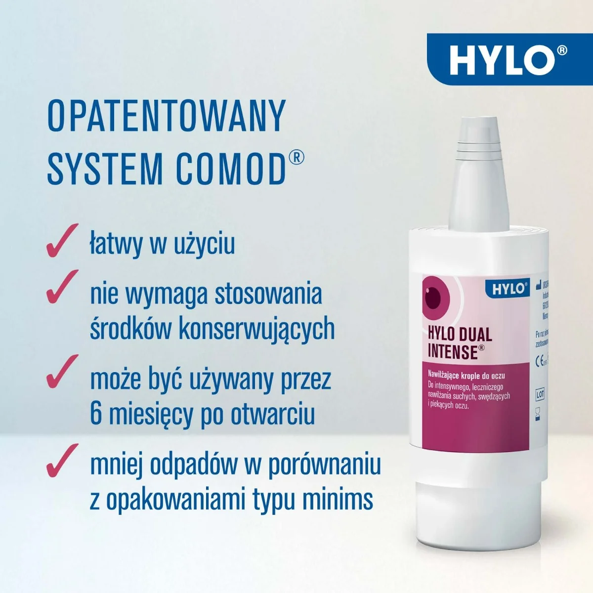 Hylo Dual Intense, nawilżające krople do oczu, 10 ml - skład, cena ...