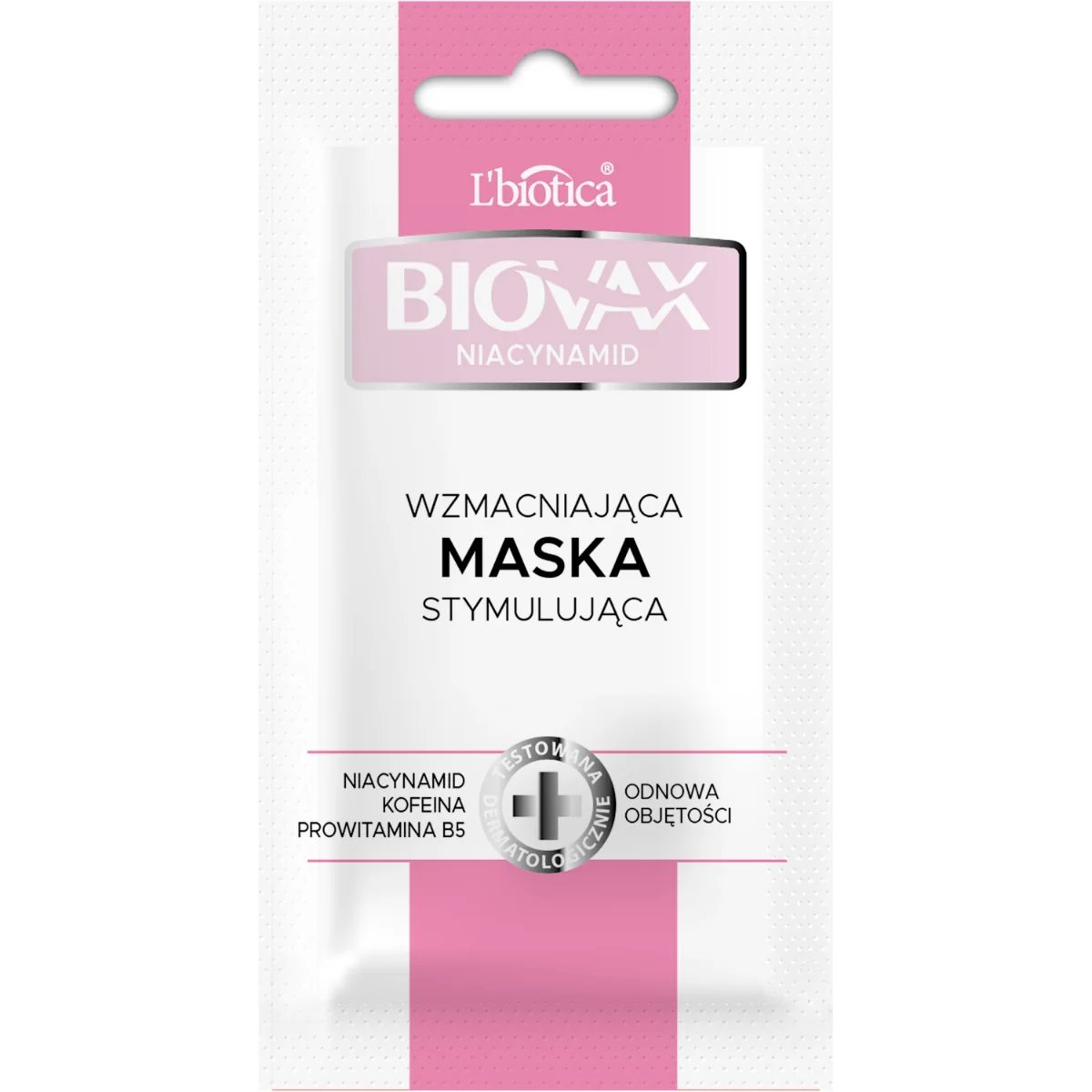 Biovax Niacynamid, maska do włosów wmacniająca, 20 ml | drmax.pl | Dr. Max
