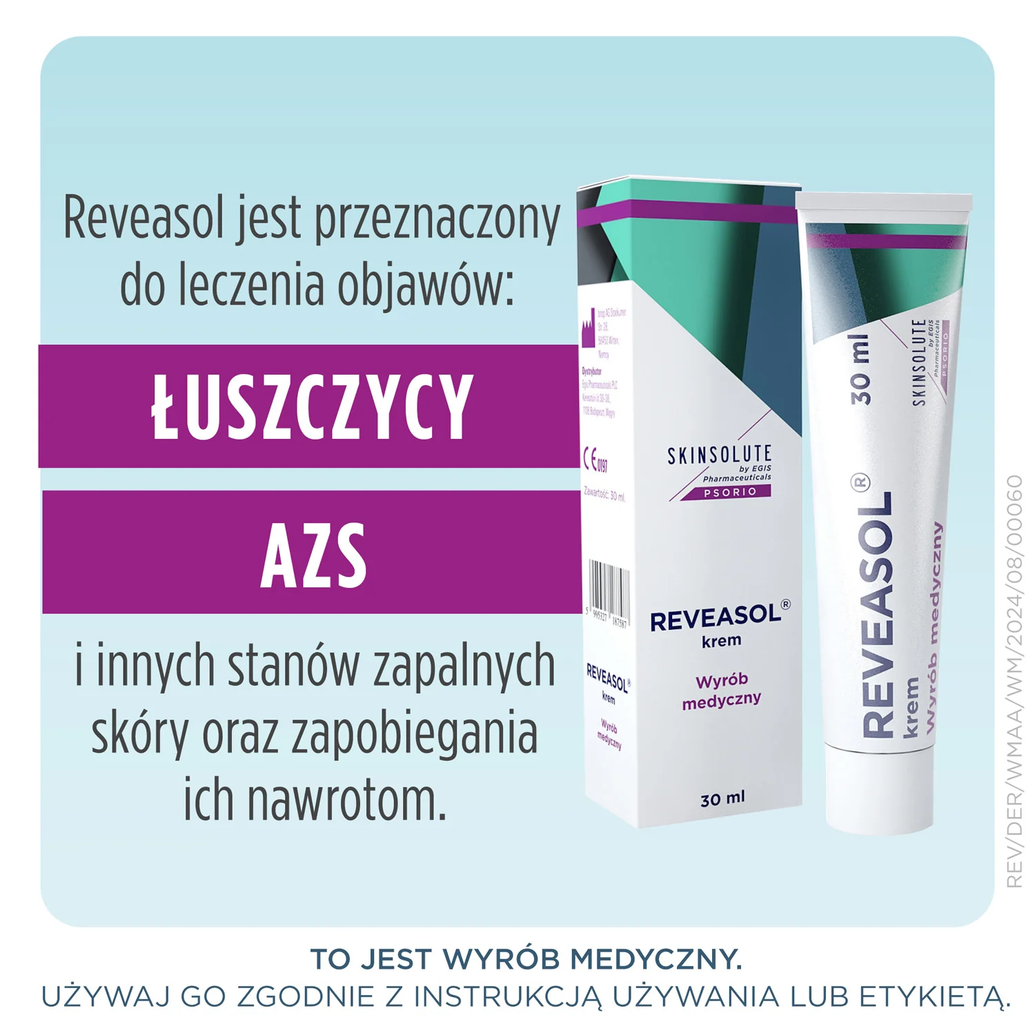 Reveasol® krem z ektoiną na łuszczycę i AZS, 30 ml| drmax.pl | Dr. Max