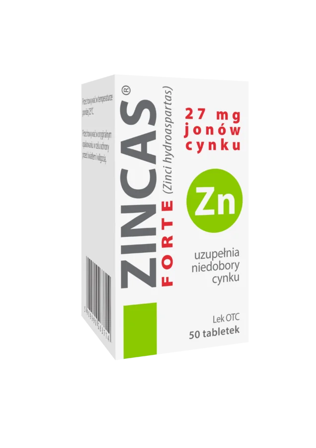 Zincas Forte, 27 mg, 50 tabletek | drmax.pl