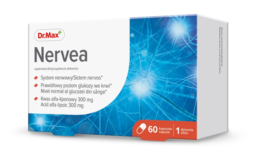 Nervea Dr. Max, suplement diety, 60 kapsułek | drmax.pl