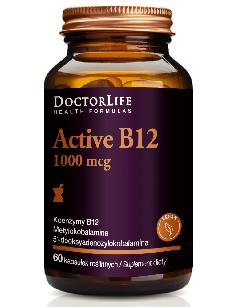 Doctor Life Active witamina B12 1000, 60 kapsułek | drmax.pl