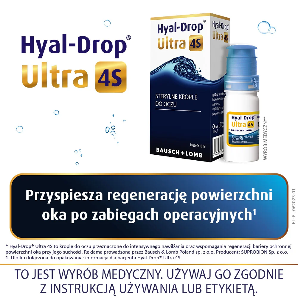 Hyal-Drop Ultra 4S krople do oczu, 10 ml| drmax.pl | Dr. Max