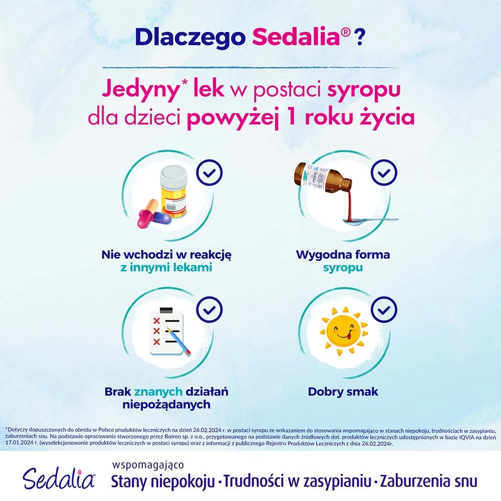 Boiron Sedalia, syrop dla dzieci, 200 ml - skład, cena, ulotka ...